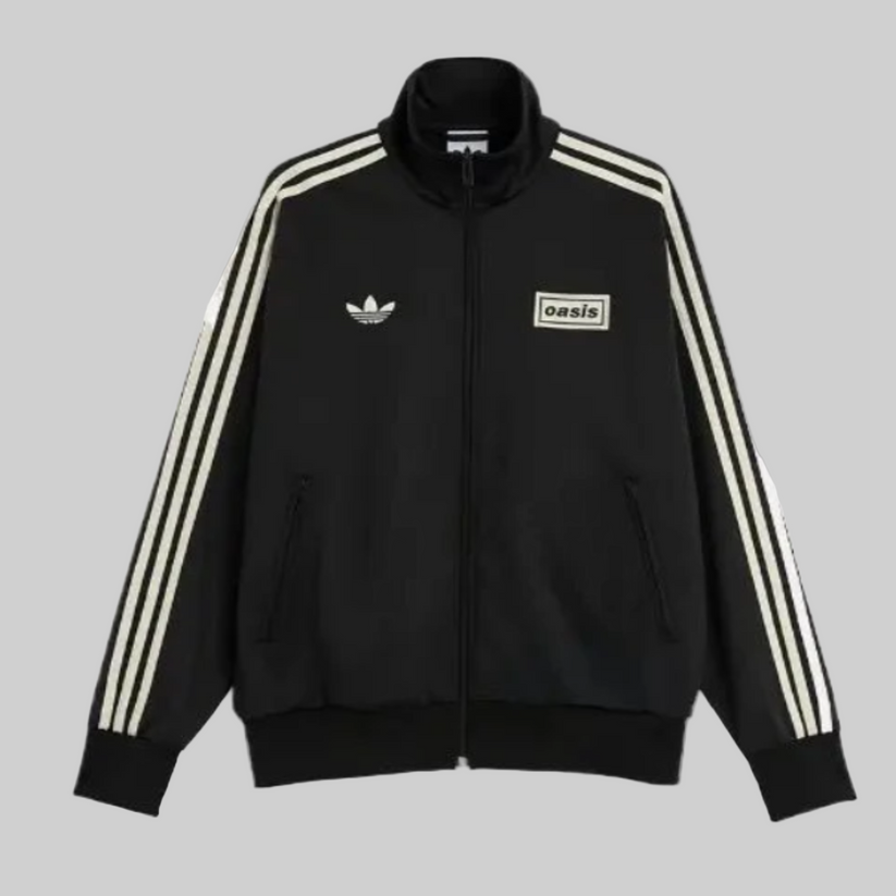 oasis Live 25 Tracksuit top Black – Retro Football Classics