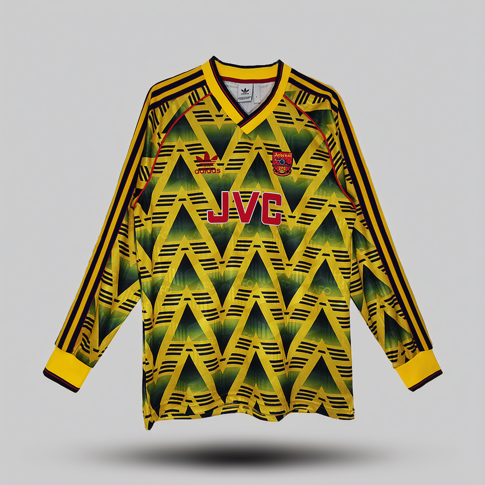 Arsenal 92/93 Away Jersey Long Sleeve - The Bruised Banana – Retro ...